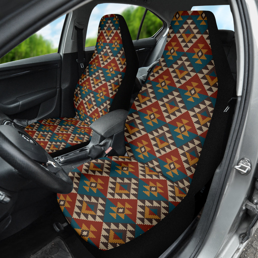Brown Boho Aztec Car Seat Covers 110424