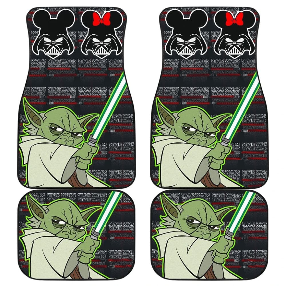 Baby Yoda Lightsaber Star Wars Car Floor Mats 094201 - Amazing Gift ...