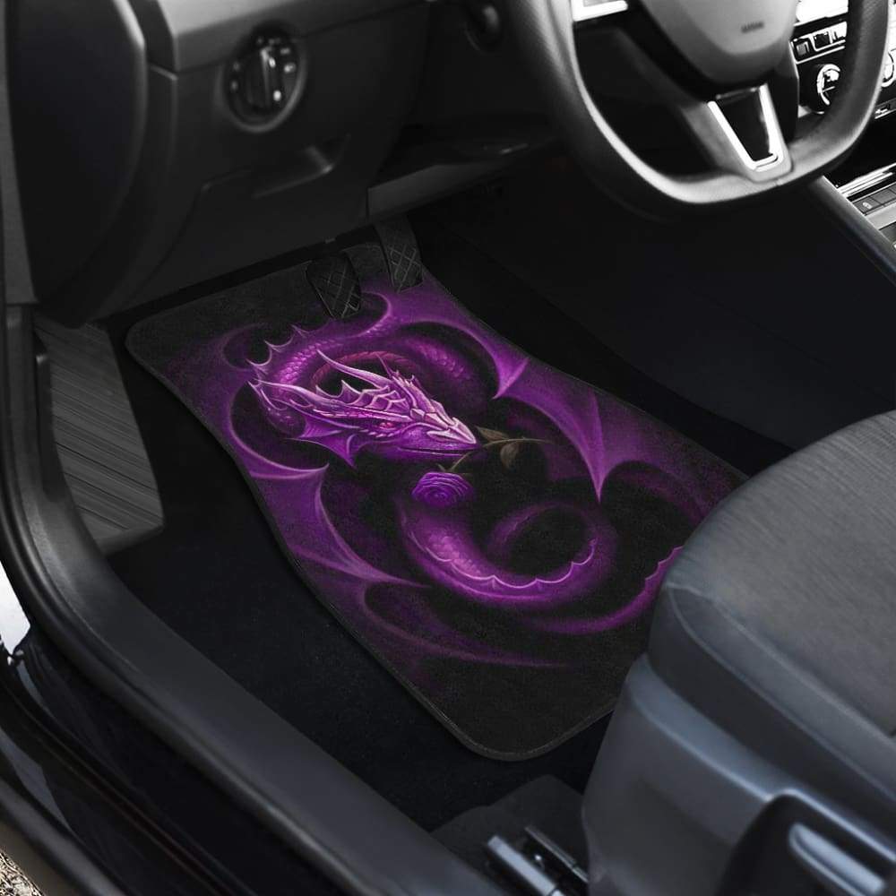 Purple Dragon Rose Art Design Car Floor Mats Fantasy 210303 - Amazing ...